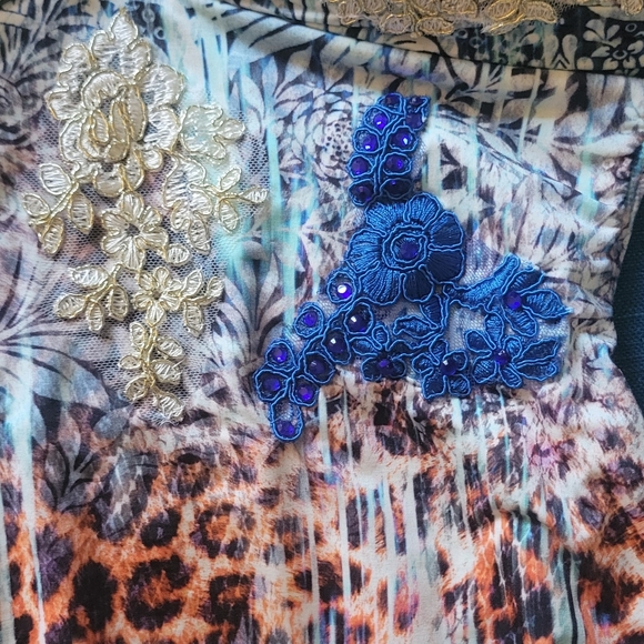 Despi | Swim | Despi Swimsuit Gold Embroidery With Blue Rhinestone ...
